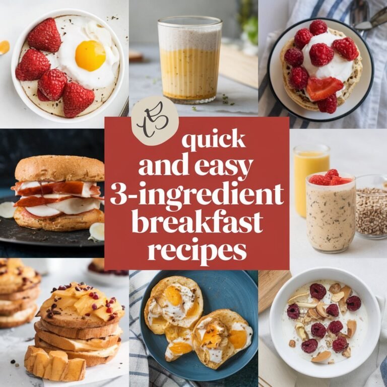 15 Quick and Easy 3-Ingredient Breakfast Recipes in 2025 ...